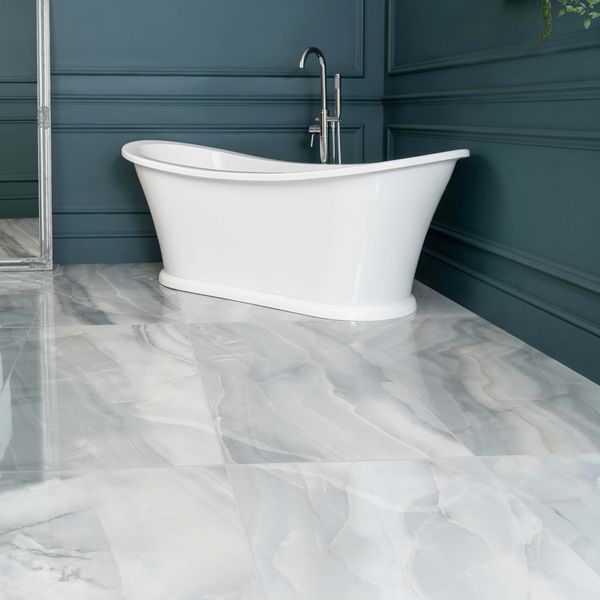 Luxurious Pamesa Spain Onyx Blue Polished Porcelain Tiles 60x120cm ...